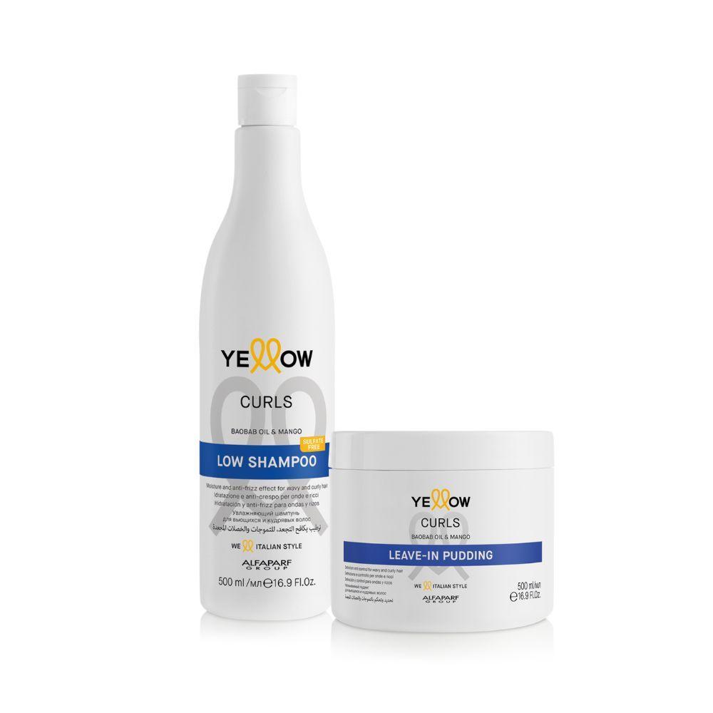 Yellow Curls - Shampoo + Leave-in Pudding 500ml - Pague Menos