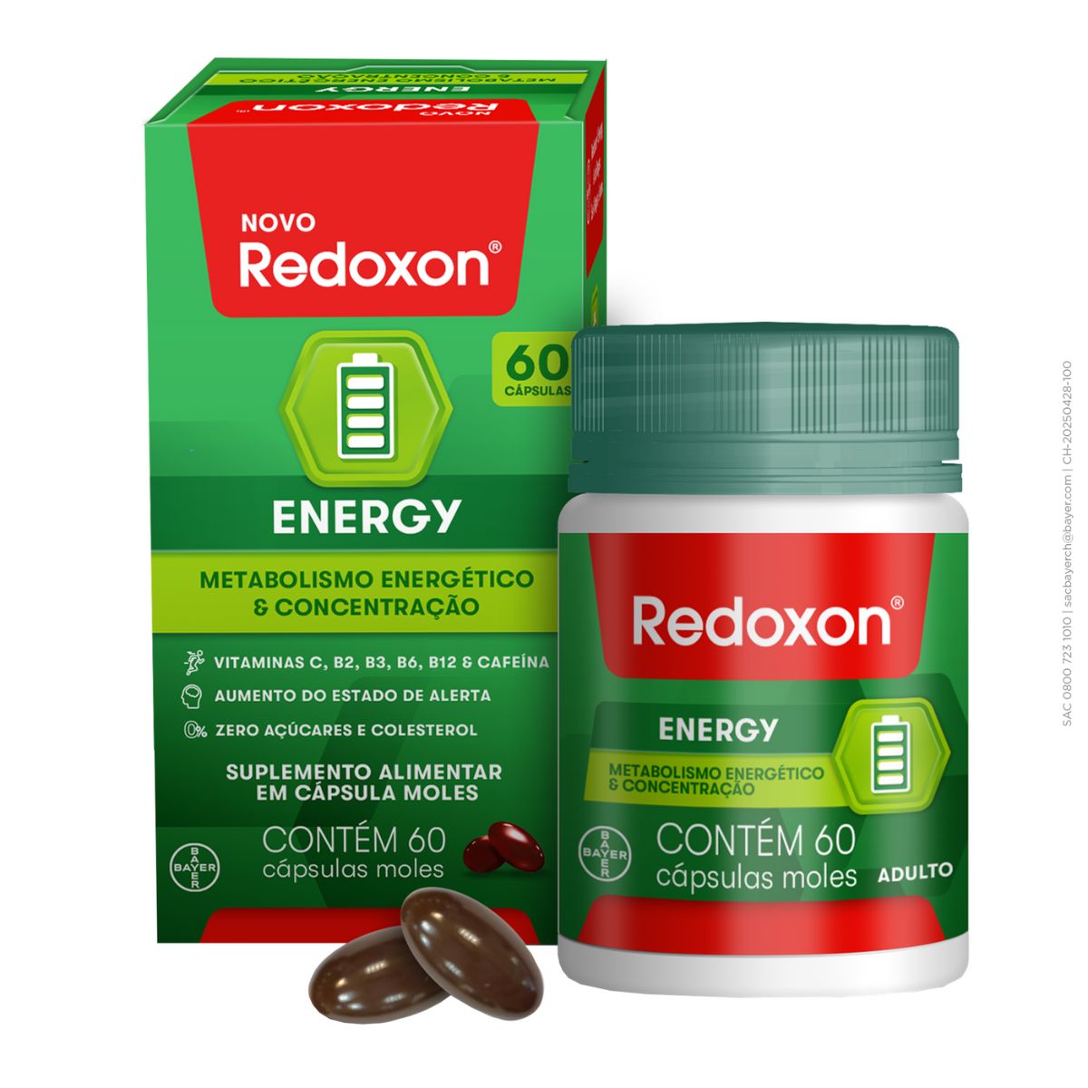 Redoxon Energy 60 Cápsulas - Pague Menos