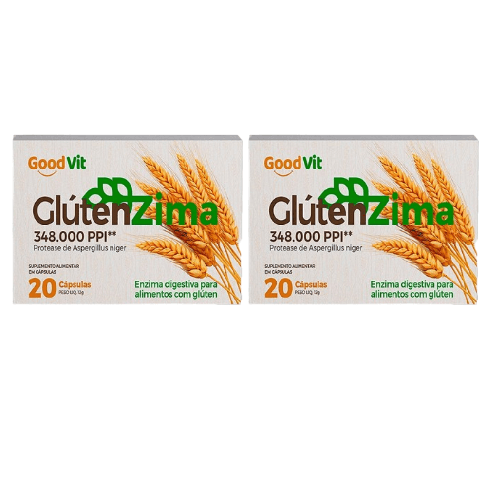 Kit com 2 Glútenzima - Good Vit - 20 Cápsulas cada - Extrafarma