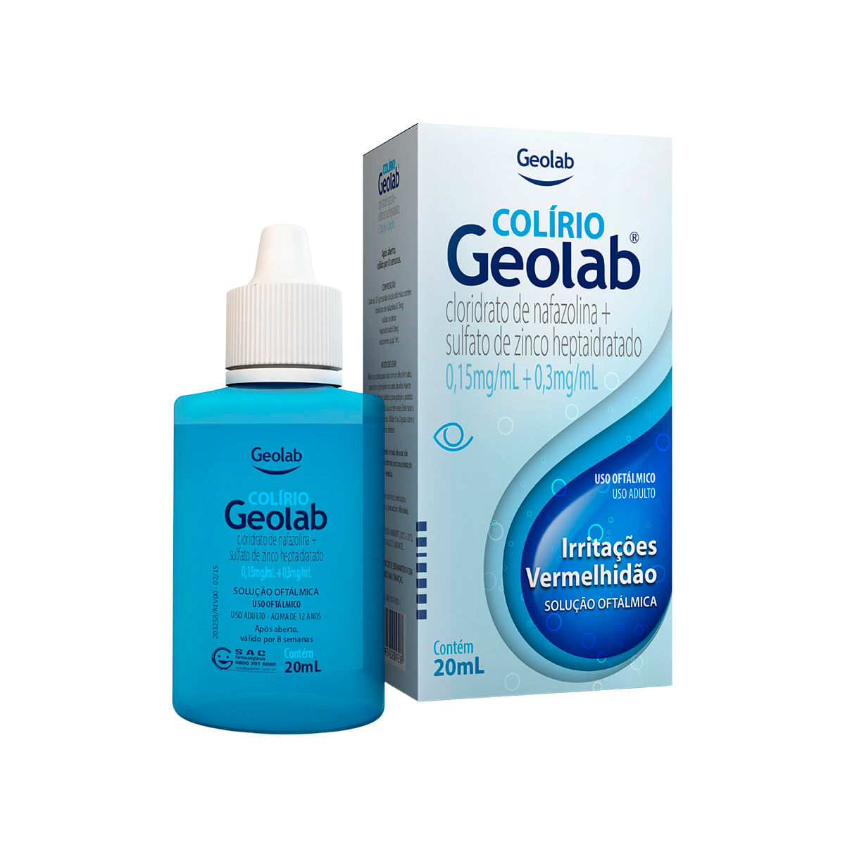 Colírio Geolab 0,15mg/ml + 0,3mg/ml Solução Oftálmica 20ml - Pague Menos