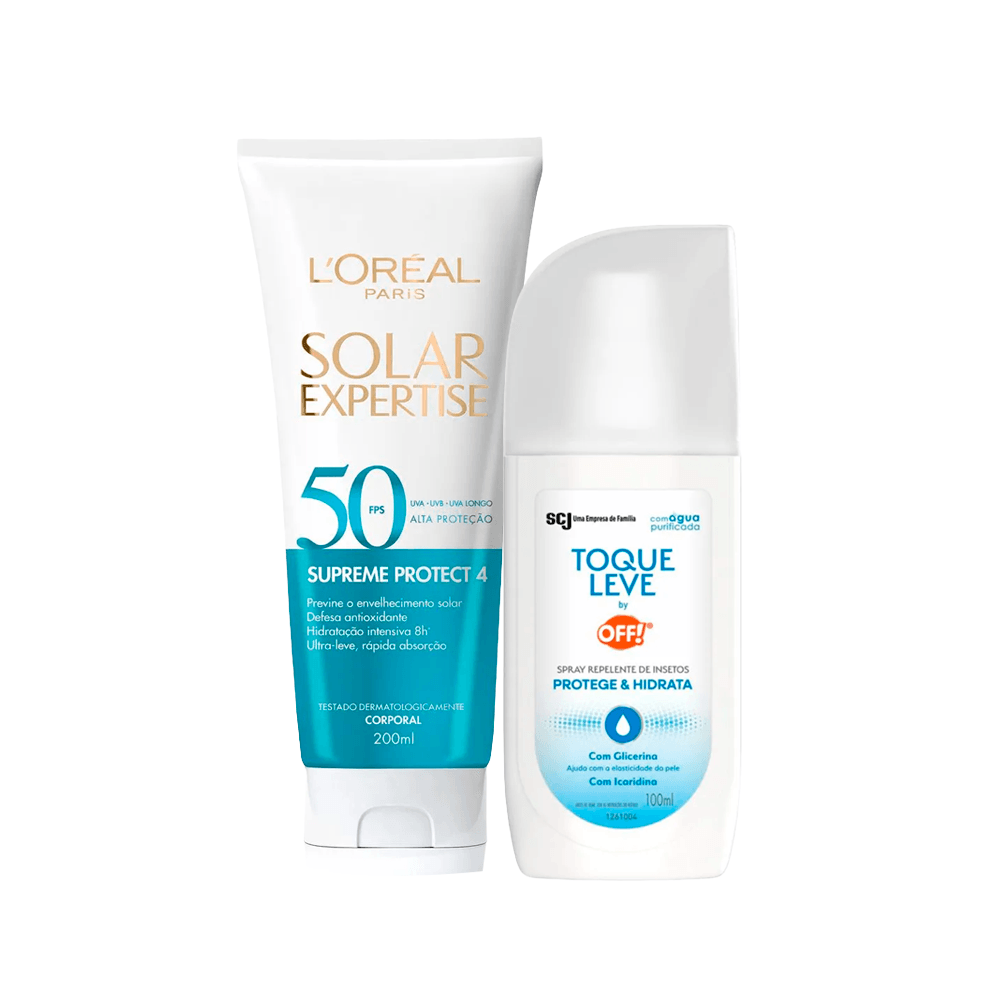 Kit L’Oréal Paris Protetor Solar Expertise Supreme FPS50 200ml ...