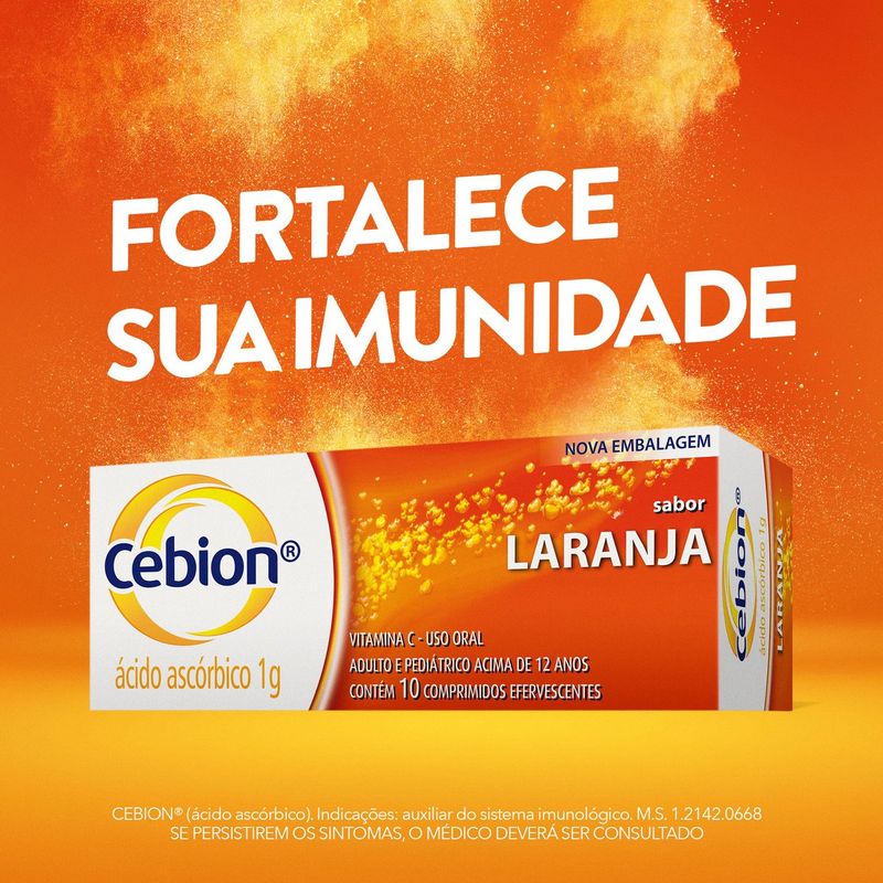 Comprimidos Efervescentes Cebion Vitamina C Sabor Laranja 10 ... Comprimidos Efervescentes Cebion Vitamina C Sabor Laranja 10 ...