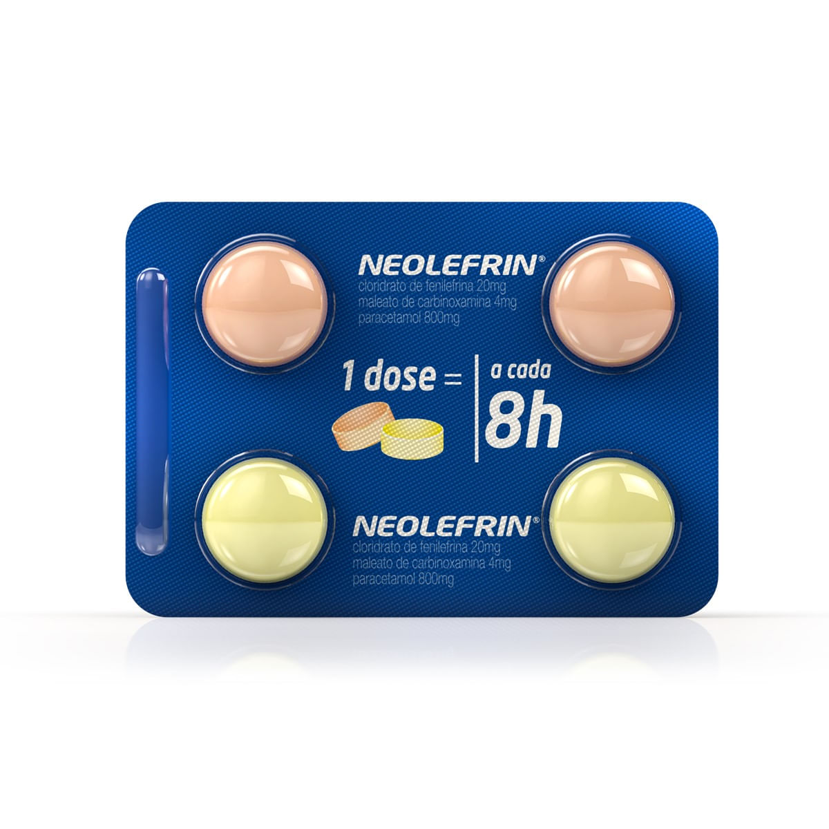 Neolefrin Com 4 Comprimidos - Extrafarma