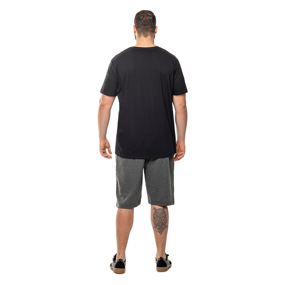 Camiseta gola careca masculina plus size mormaii Preto XGGGG - Pague Menos