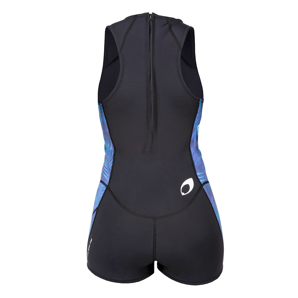 Short john sem manga backzip 1.5mm diva pro 4 a surf mormaii Preto-azul ...
