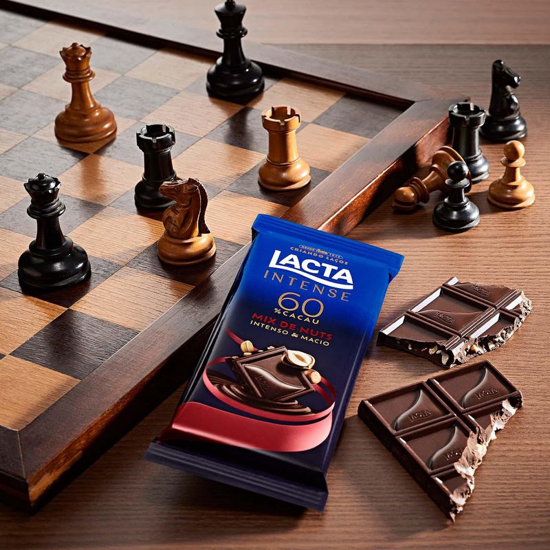 Chocolate Lacta Intense 60% Cacau Mix De Nuts 85g - Extrafarma Chocolate Lacta Intense 60% Cacau Mix De Nuts 85g - Extrafarma