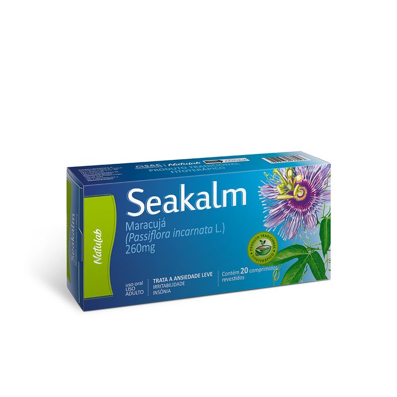 Seakalm 260mg Natulab 20 Comprimidos - Pague Menos Seakalm 260mg Natulab 20 Comprimidos - Pague Menos
