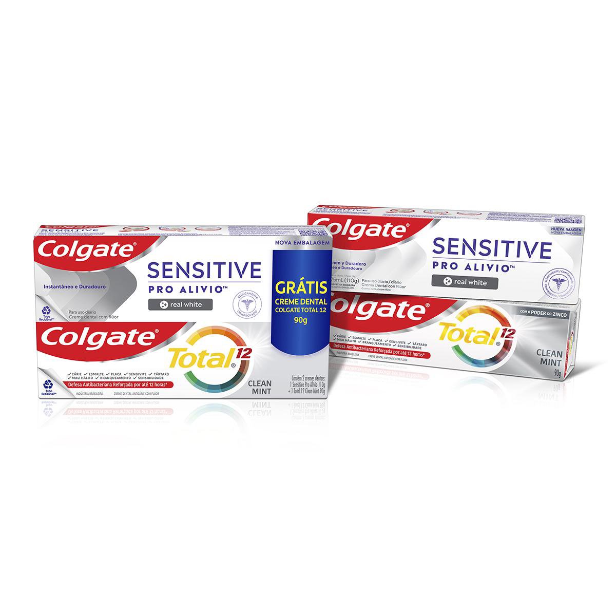 Creme Dental para Sensibilidade Colgate Sensitive Pro Alívio Real White ...