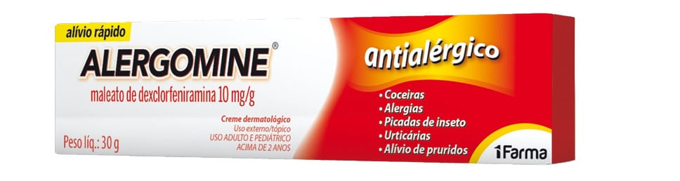 Alergomine 10mg/g Creme Dermatológico 30g - Extrafarma