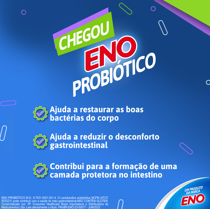 Eno Probiótico 30 Cápsulas - Extrafarma