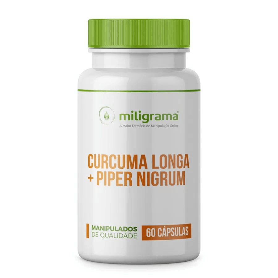 Curcuma Longa e Piper Nigrum 60 Cápsulas - Extrafarma