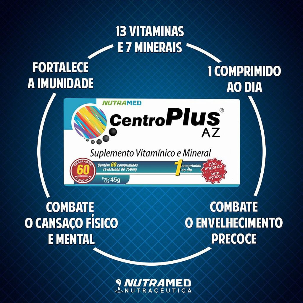 Centroplus A-Z - 30 comprimidos - Pague Menos