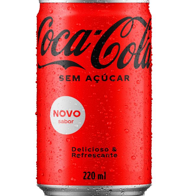 Refrigerante Coca Cola Zero Lata Sleek 220ml - Pague Menos Refrigerante Coca Cola Zero Lata Sleek 220ml - Pague Menos