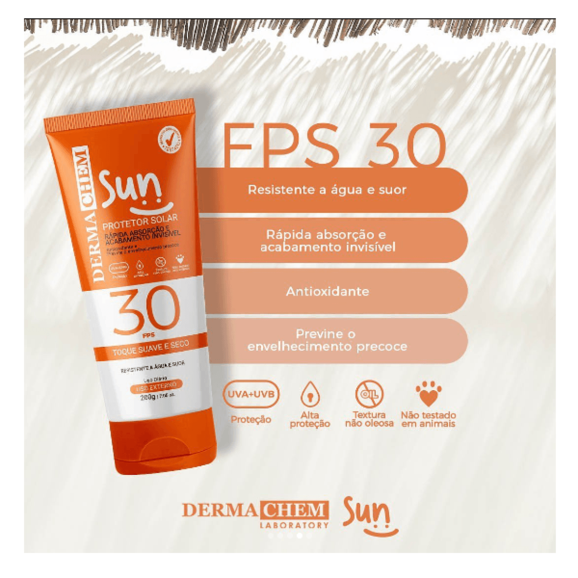 Dermachem Protetor Solar Fps 30 Laboratory 120g - Extrafarma