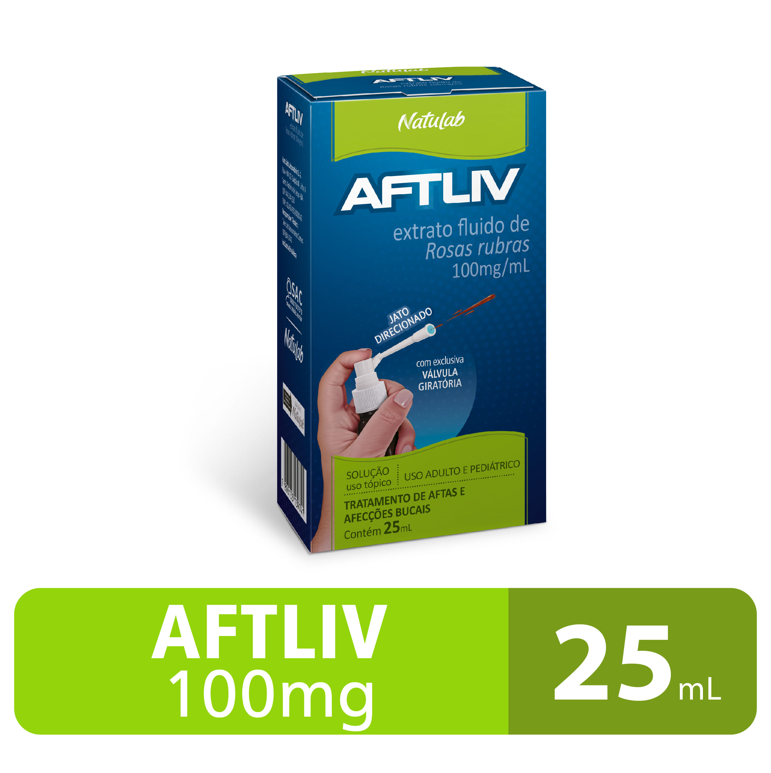 Aftliv 100mg/ml Solução Oral 25ml - Pague Menos