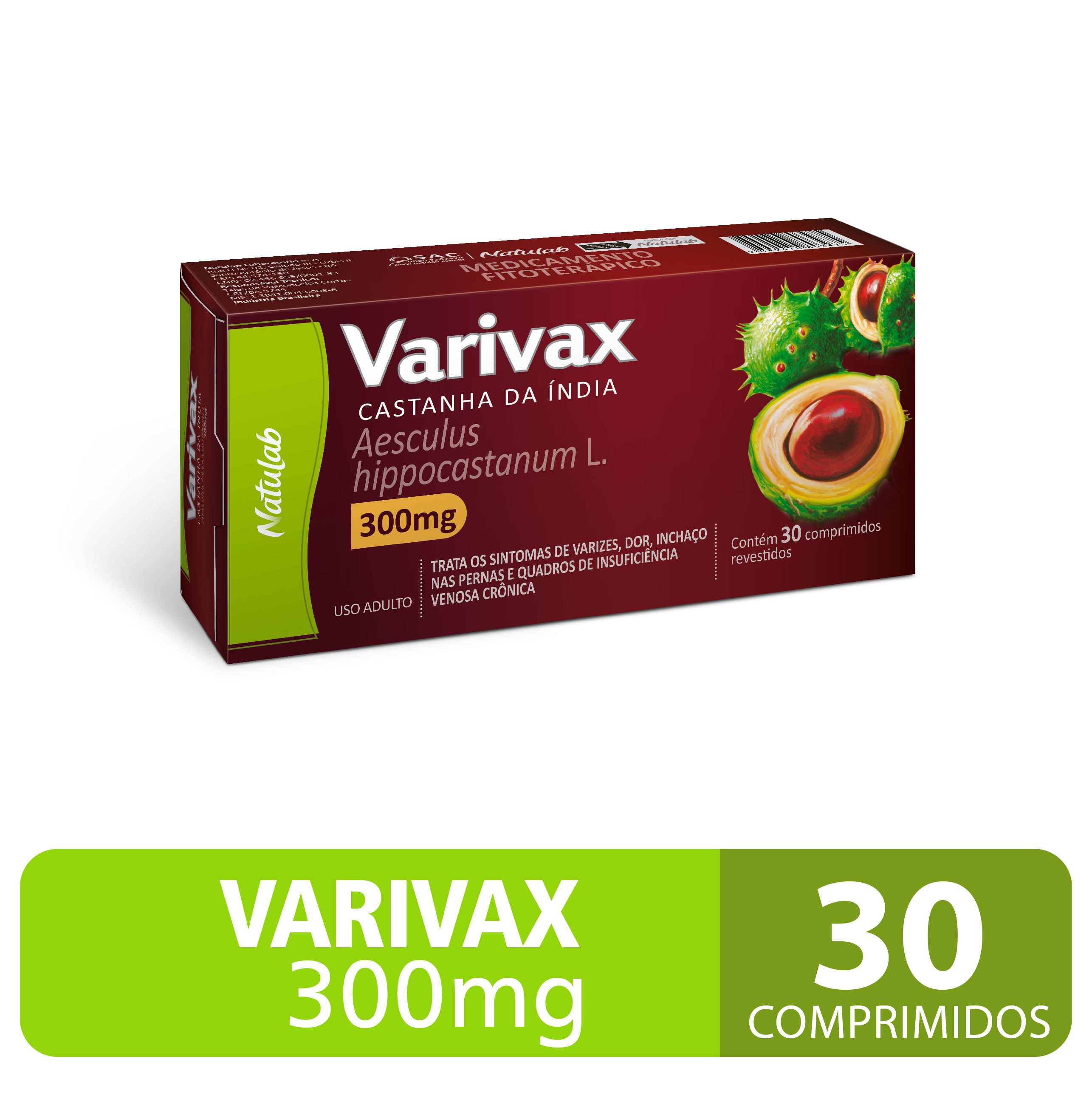 Varivax 300mg 30 Comprimidos Revestidos - Pague Menos