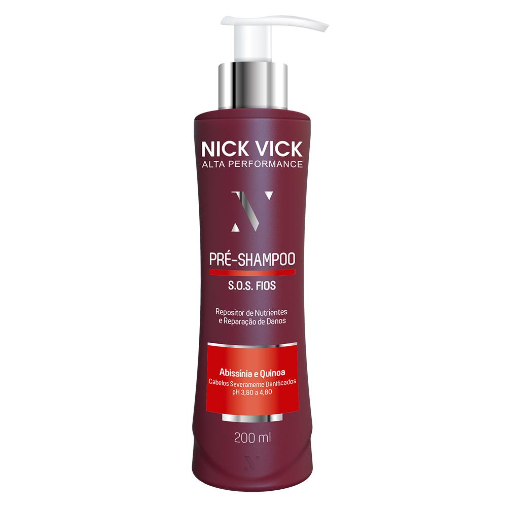 Pré Shampoo S.O.S Fios Nick Vick Alta Performance 200ml - Pague Menos