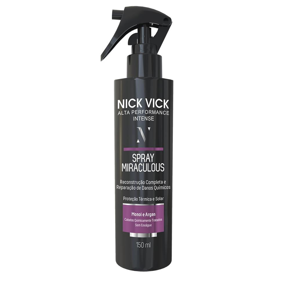 SPRAY MIRACULOUS NICK VICK ALTA PERFORMANCE 150ML - Pague Menos