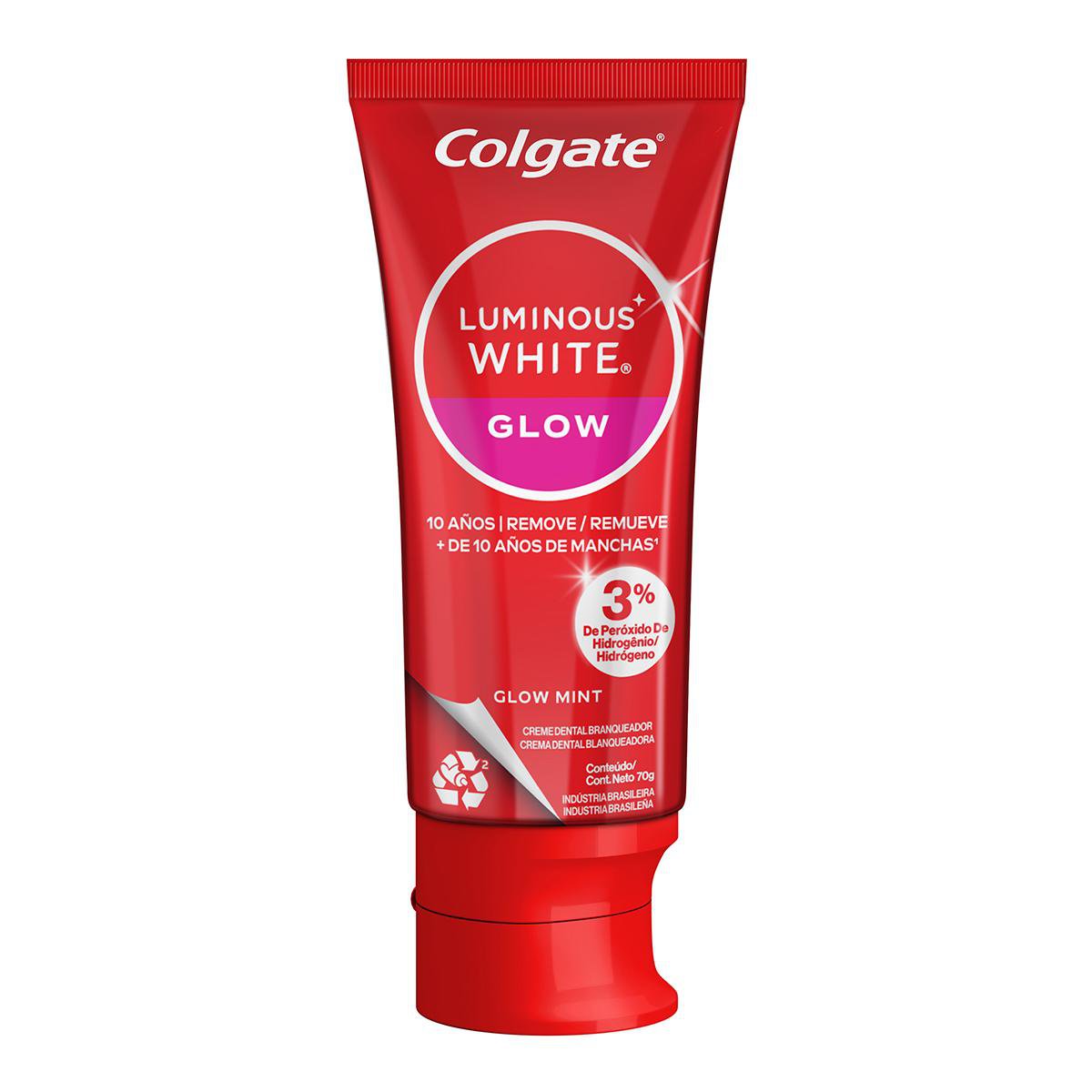 Creme Dental Clareador Colgate Luminous White Glow 70g - Pague Menos