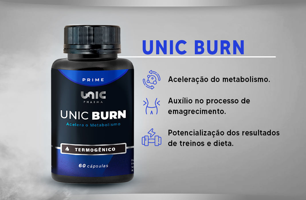 Unic Burn - Termogênico - 60 Caps - Extrafarma