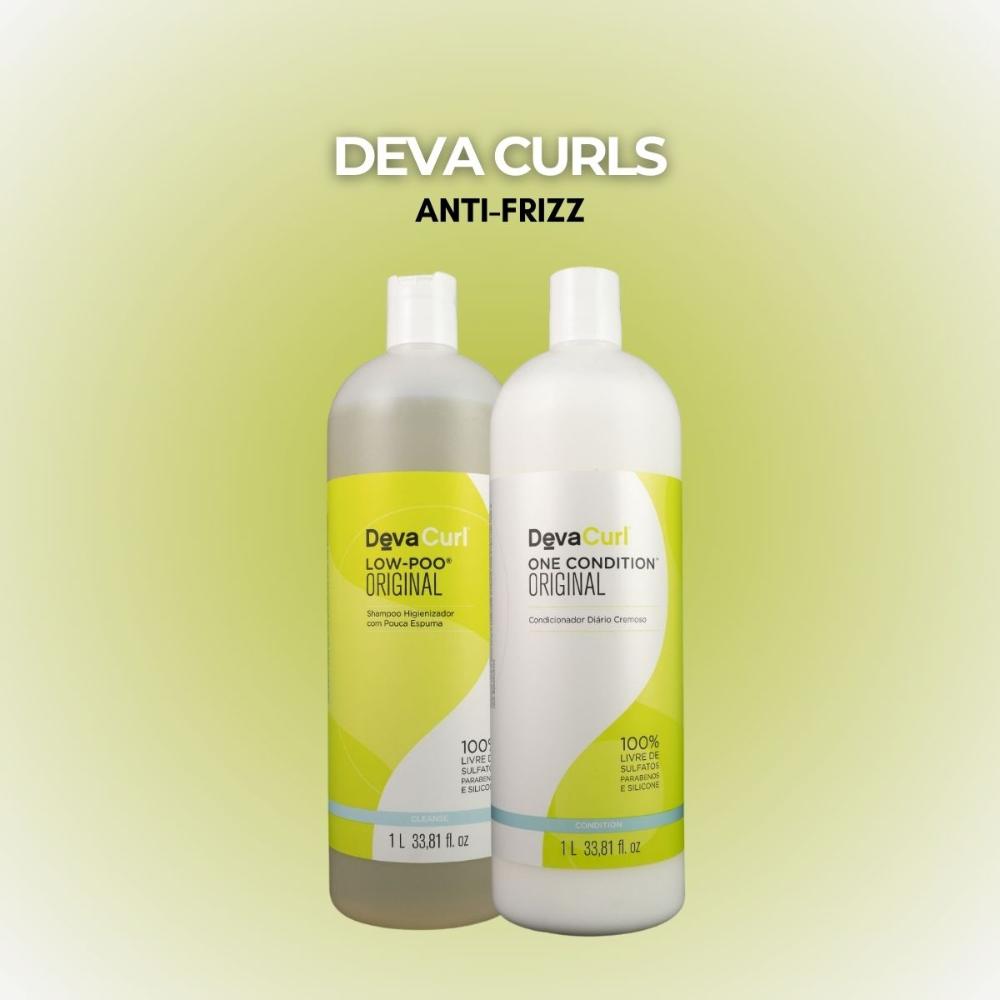 DevaCurl Low-Poo Original Kit Shampoo e Condicionador 1L - Pague Menos