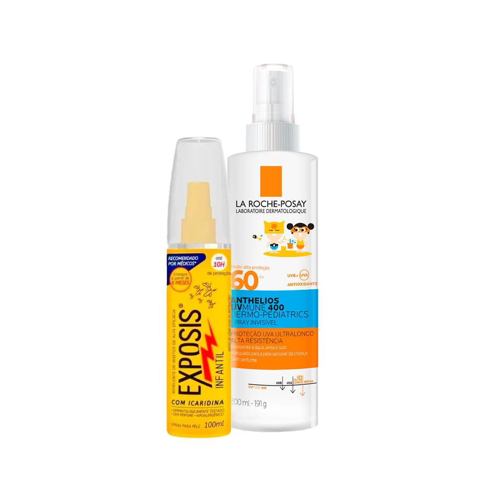 Kit Infantil Exposis + La Roche Repelente + Protetor Solar - Pague Menos